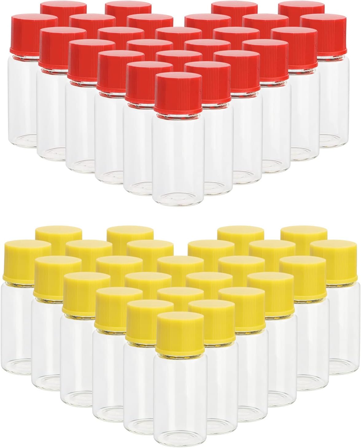 Csfglassbottles 44PCS 5ml (0.17 Oz) Clear Liquid Sampling Sample ...