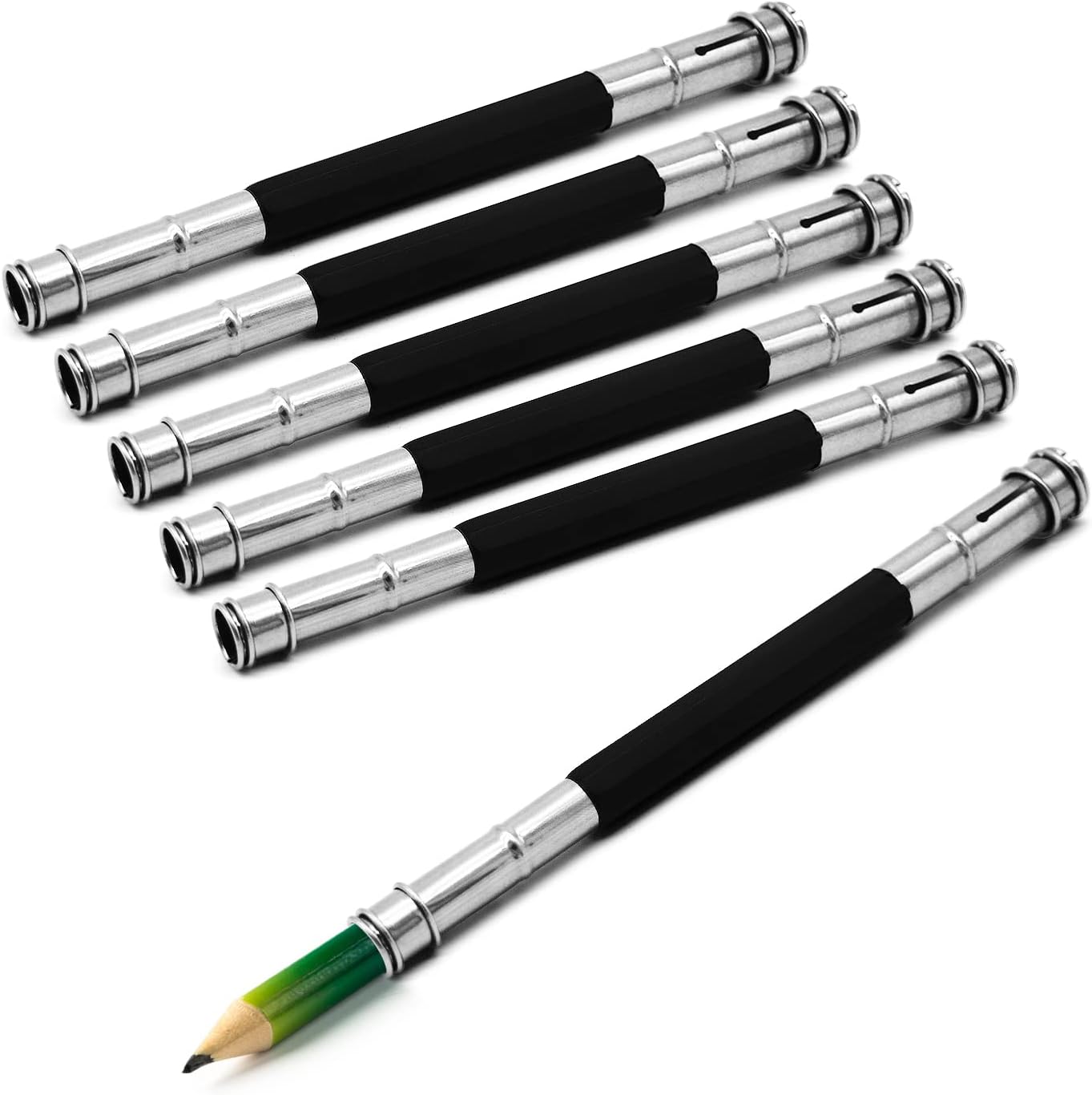 Amazon.com : GTHER 5PCS Wooden Pencil Extender,Adjustable Art Pencil ...