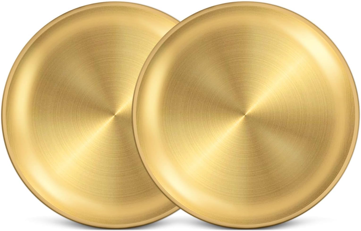 Amazon.com | Reusable Gold Metal Plates, 7" Stainless Steel Dinner ...