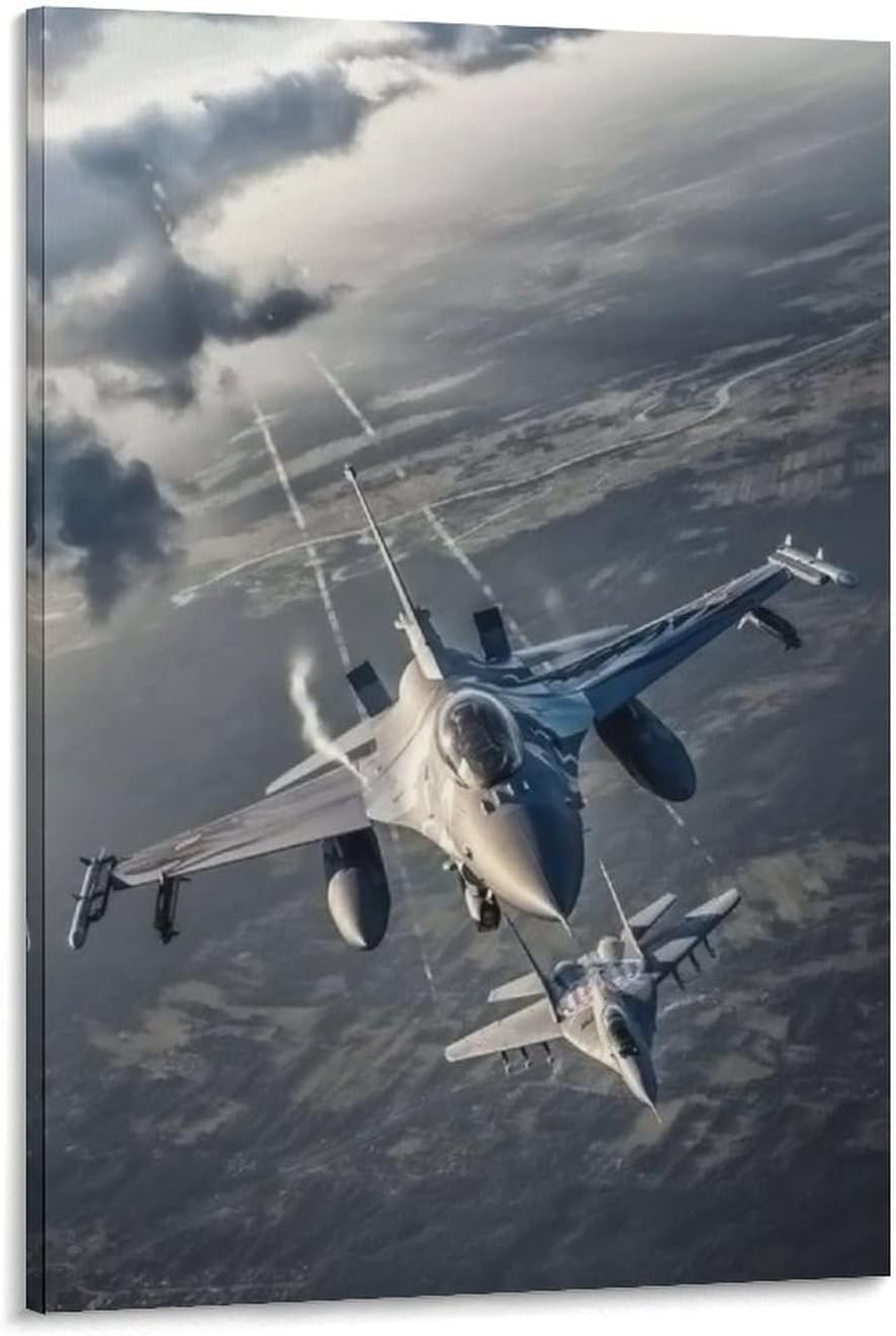 Amazon.com: Aircraft Aerospace Art Posters Wall Art Paintings Canvas ...