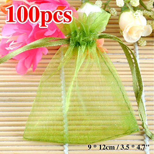 Generic Pink, 100x140mm : Sale 100Pcs Green Home &Garden 12x9mm Organza ...
