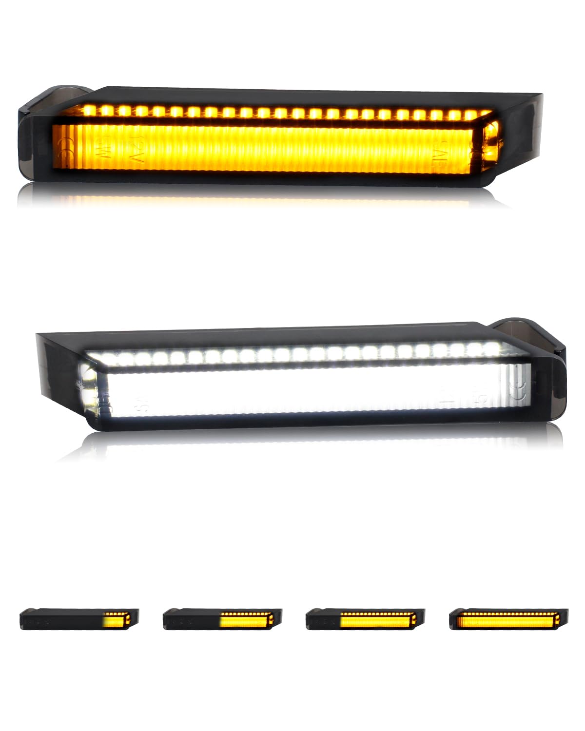 Snapklik.com : HERCOO Side Mirror Light Turn Signals Running Lights LED ...