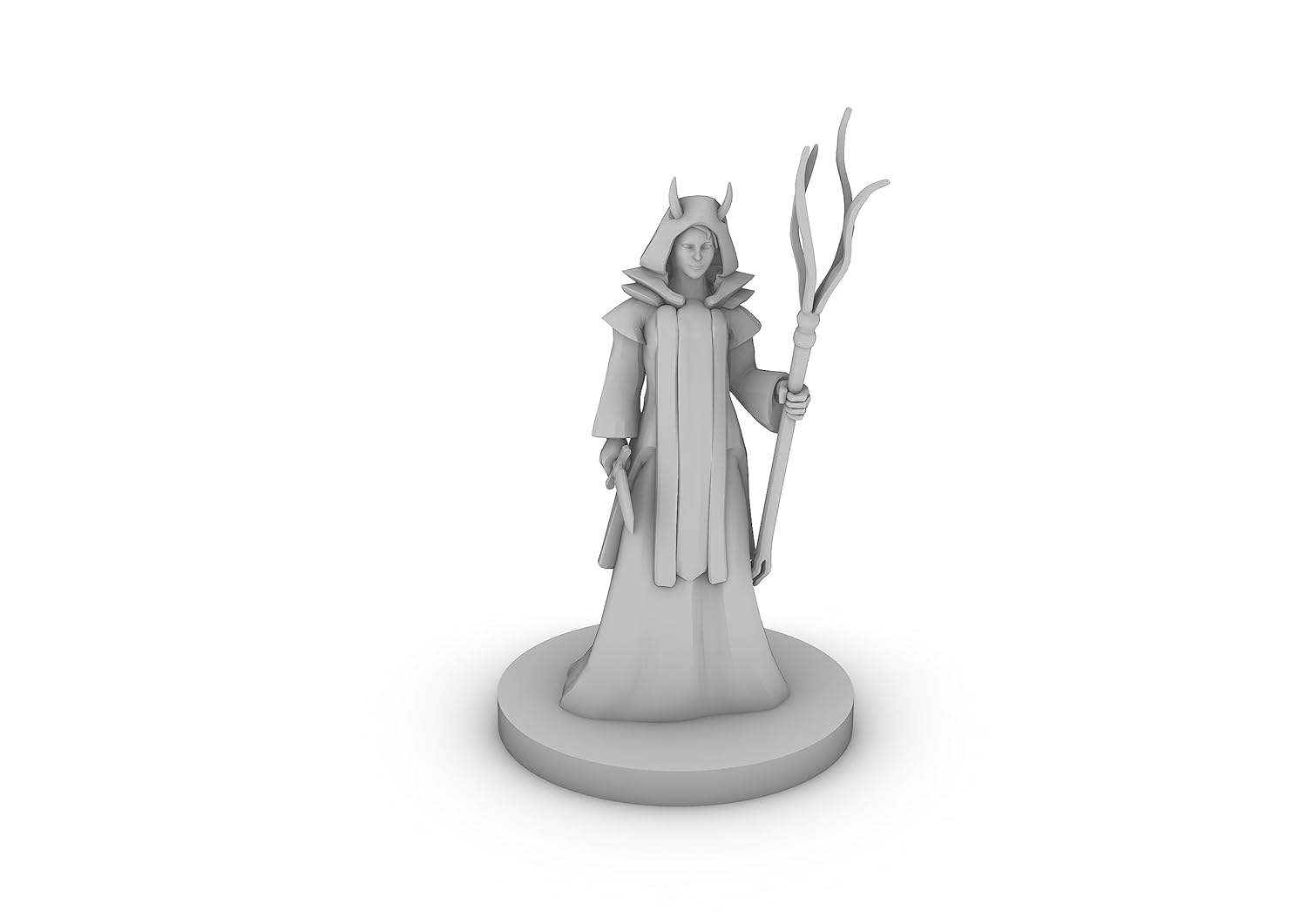 Amazon.com: Tiefling Wizard With Archmage robes and Tentacle Staff ...