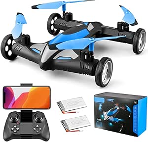 2 in 1 RC Drone/Mini Drone/Remote Control Car, Land and Air Dual Mode ...