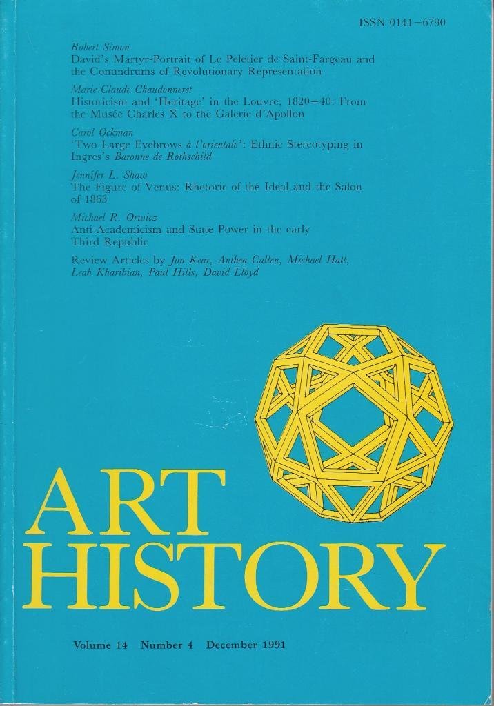 Art History Journal of the Association of Art Historians Volume 14 ...