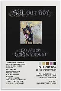 Amazon.com: Fall Out Boy - So Much (For) Stardust Canvas Poster Wall ...