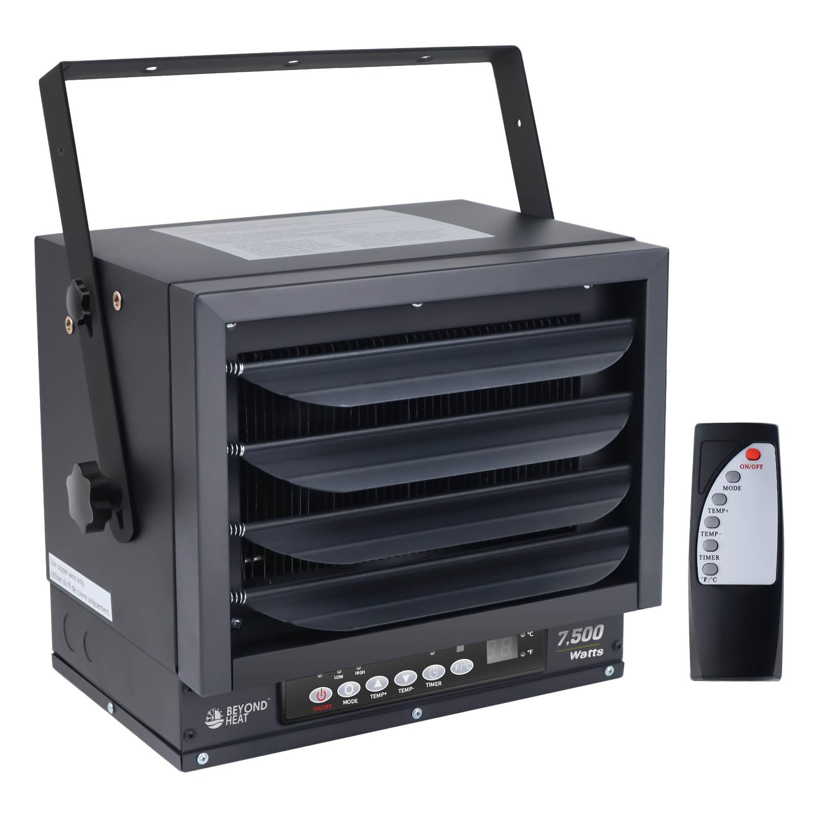 Snapklik.com : BEYOND HEAT Garage Heater, 7500W Heater For Garage