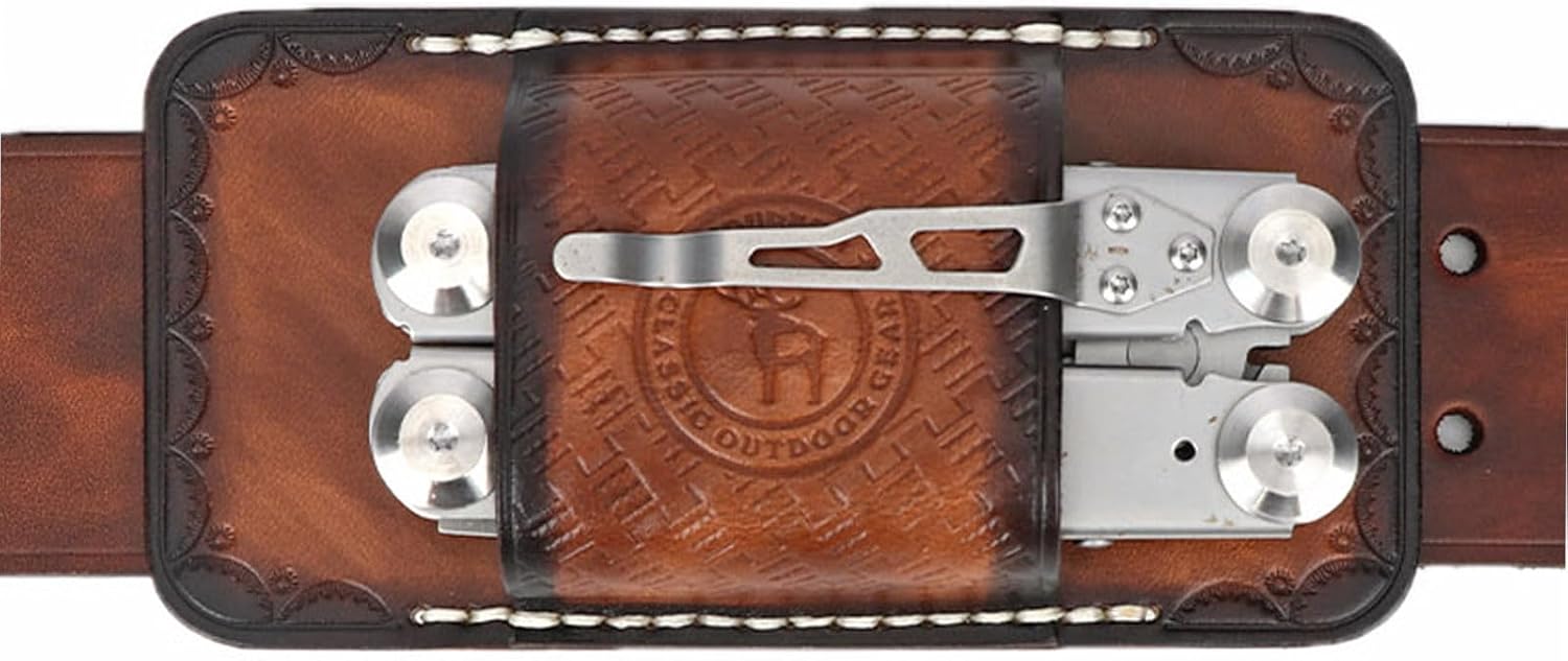 Amazon.com: Tourbon Multitool Horizontal and Vertical Carry Leather ...