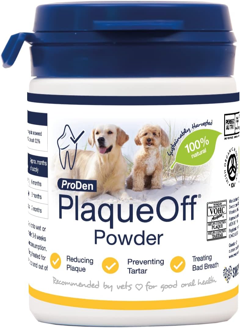 ProDen PlaqueOff Powder for Dogs & Cats, Tartar & Bad Breath Remover ...