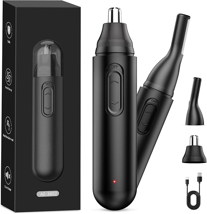 Nose Hair Trimmer for Men Rechargeable: 2024 Upgrade Nose Trimmer Men ...
