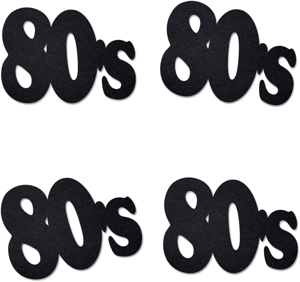 Amazon.com: 80s Cut-outs, 12-Pack Table Topper Double-sided Birthday ...