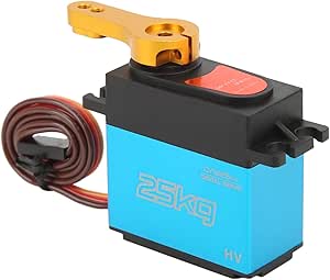 Amazon.com: Servo Motor, 25kg 180° Control Angel RC Servo Engine Metal ...