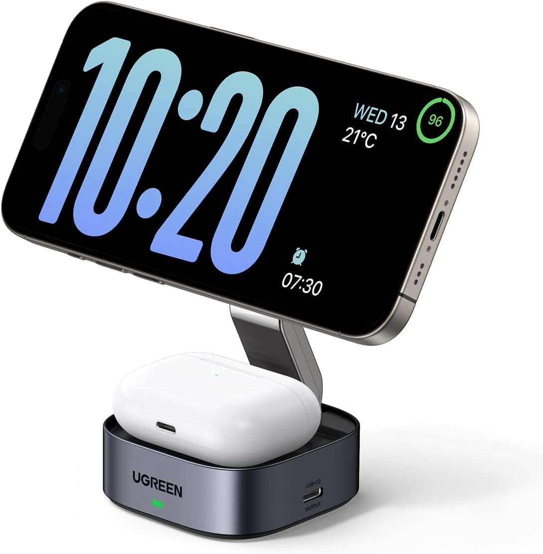 Amazon.com: Anker Wireless, PowerWave 2-in-1 Magnetic Charging Stand ...