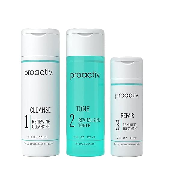 Amazon.com: Proactiv 3 Step Acne Treatment - Benzoyl Peroxide Face Wash ...