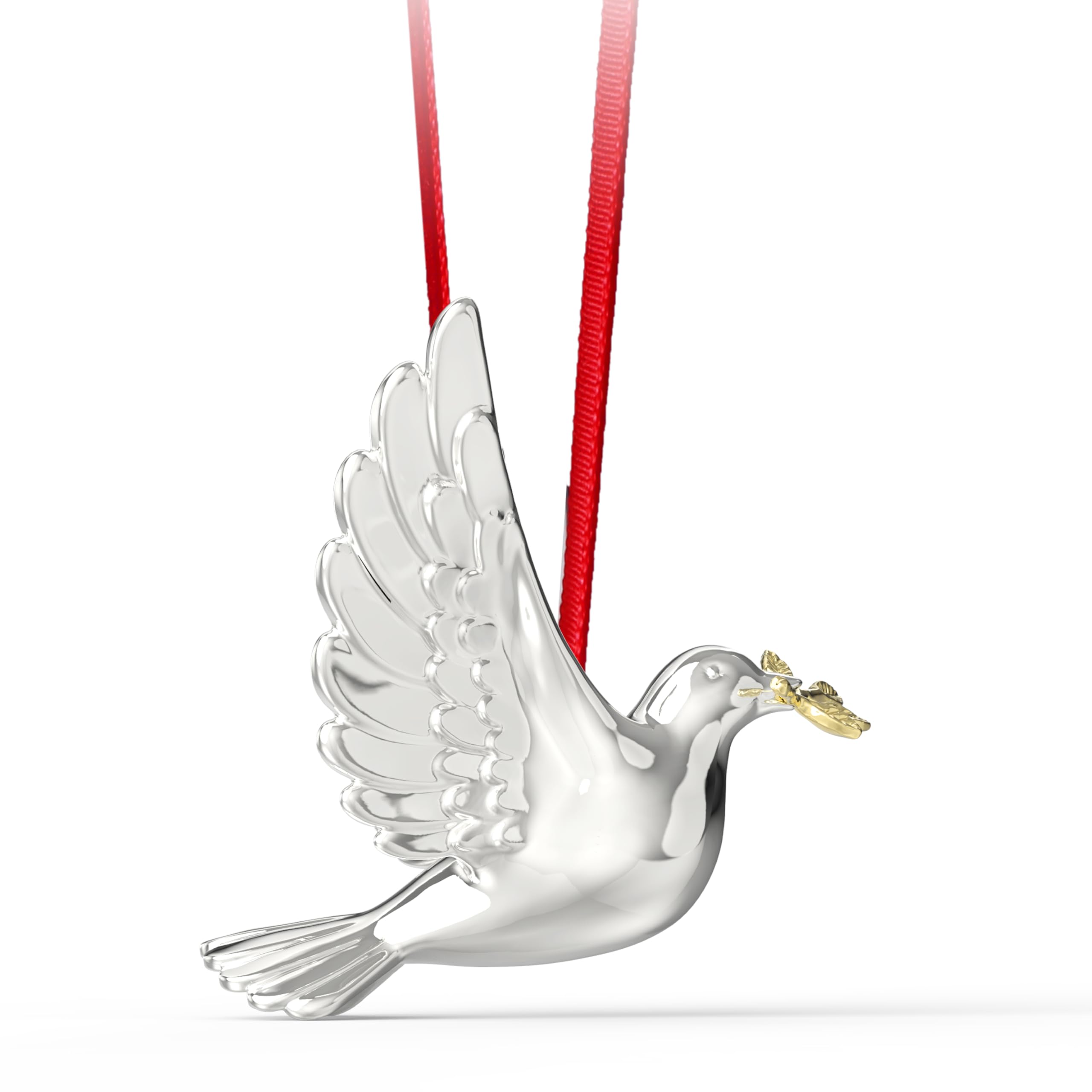 Amazon.com: Peace Dove Christmas Ornaments 2024 -Silver Christmas Tree ...