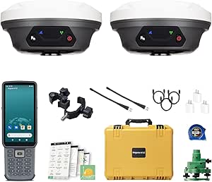 Amazon.com: SingularXYZ E1 RTK GNSS Survey Equipment RTK GNSS GPS Receiver with IMU Rover & Base ...