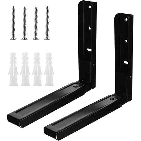 Amazon.com: AVF EM60W-A Universal Wall-Mounted Microwave Brackets (Set ...