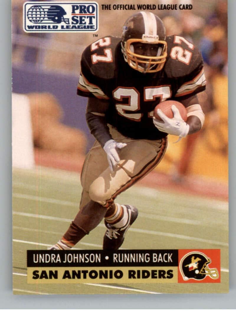 Amazon.com: 1991 Pro Set WLAF Football #145 Undra Johnson San Antonio ...