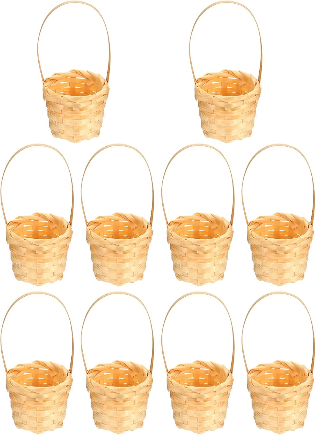 Amazon.com: MAGICLULU 10pcs Mini Woven Baskets with Handles Miniature ...