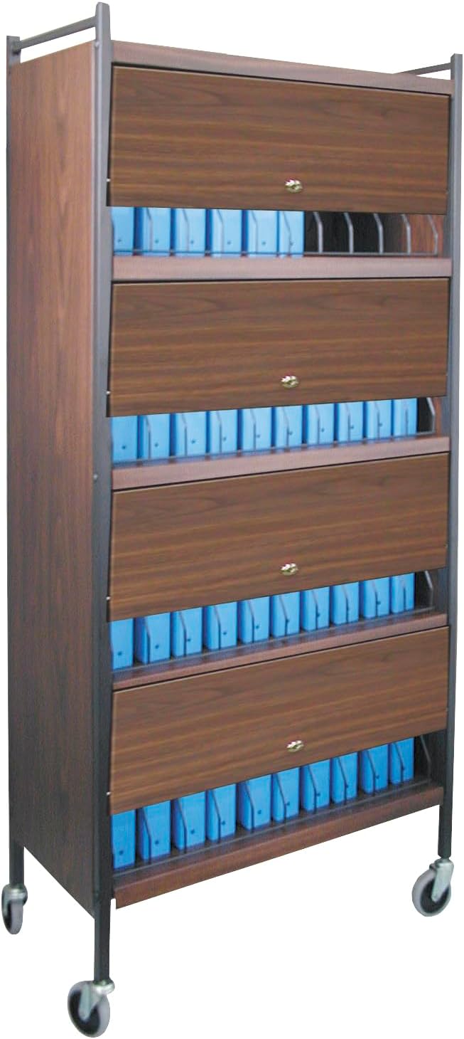 Amazon.com: Omnicart Mobile Chart Rack with Lockable Doors, Shelves ...