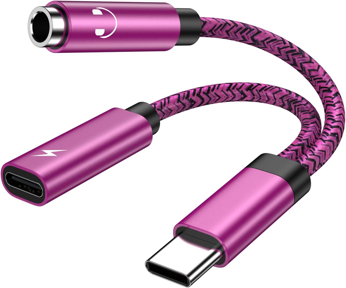 Amazon.com: 2 in 1 Samsung USB Type C to 3.5mm Headphone Adapter,USB C ...