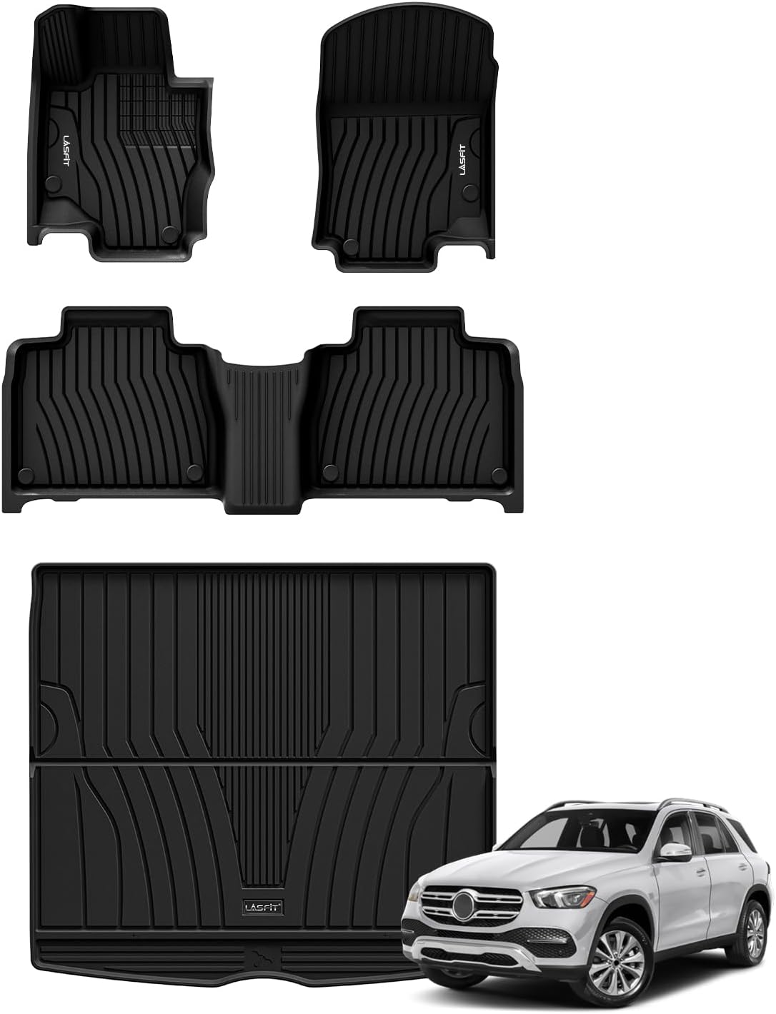 Amazon.com: LASFIT Floor Mats Fit for Mercedes Benz GLE 2020-2024 5 ...