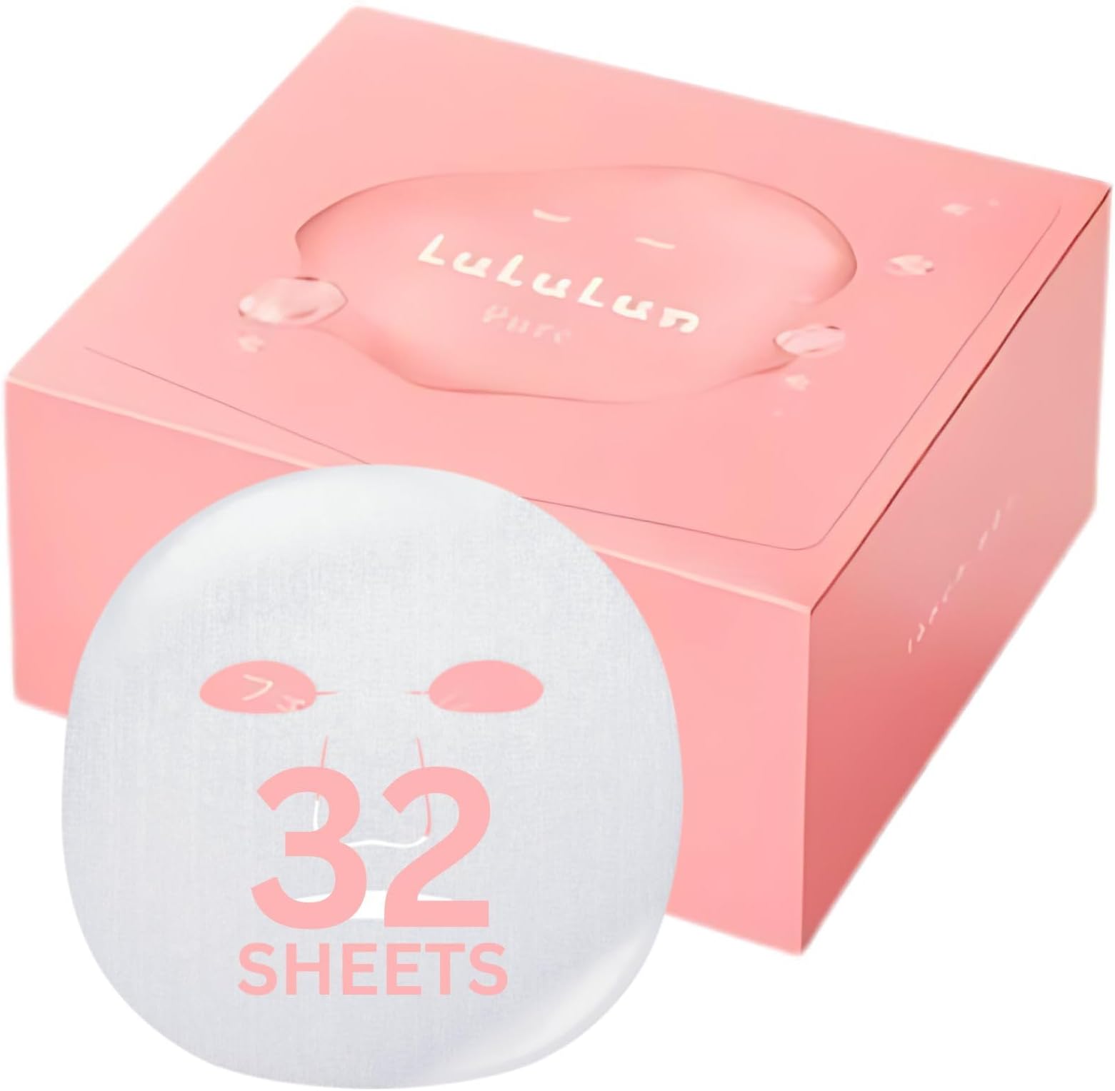 Amazon.com : Lululun 32pc Facial Sheet Masks Hydrating & Moisturizing ...
