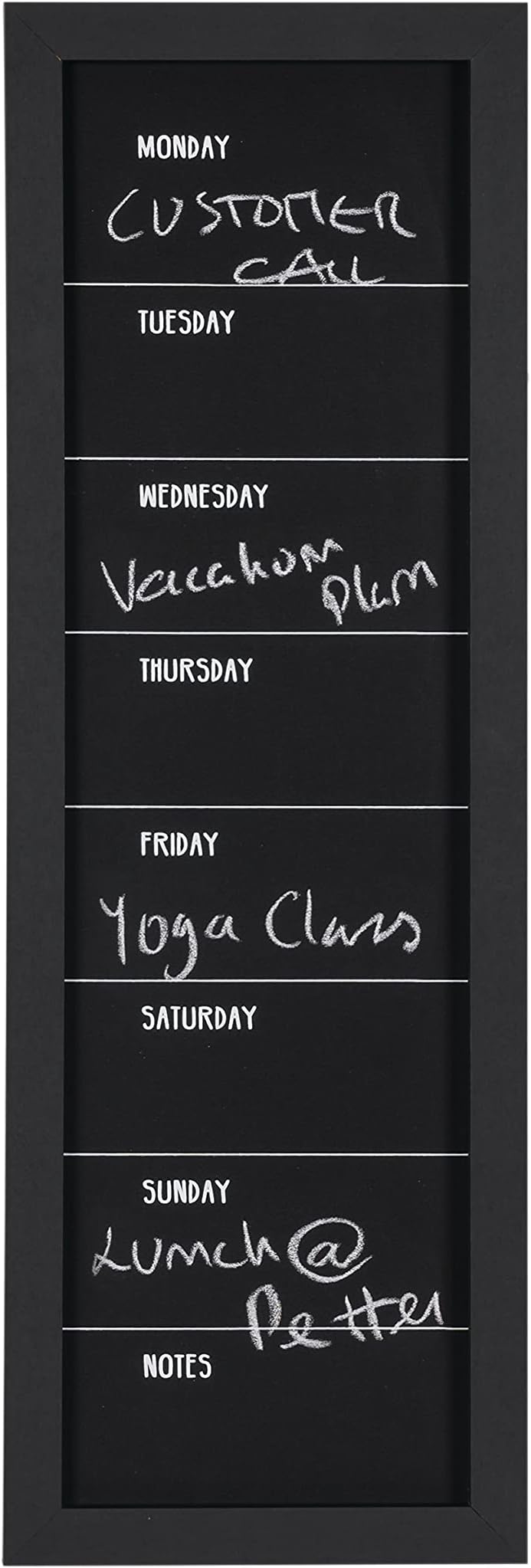 Unique Boutique Shabby Chic Style Weekly Planner Chalkboard, Natural ...