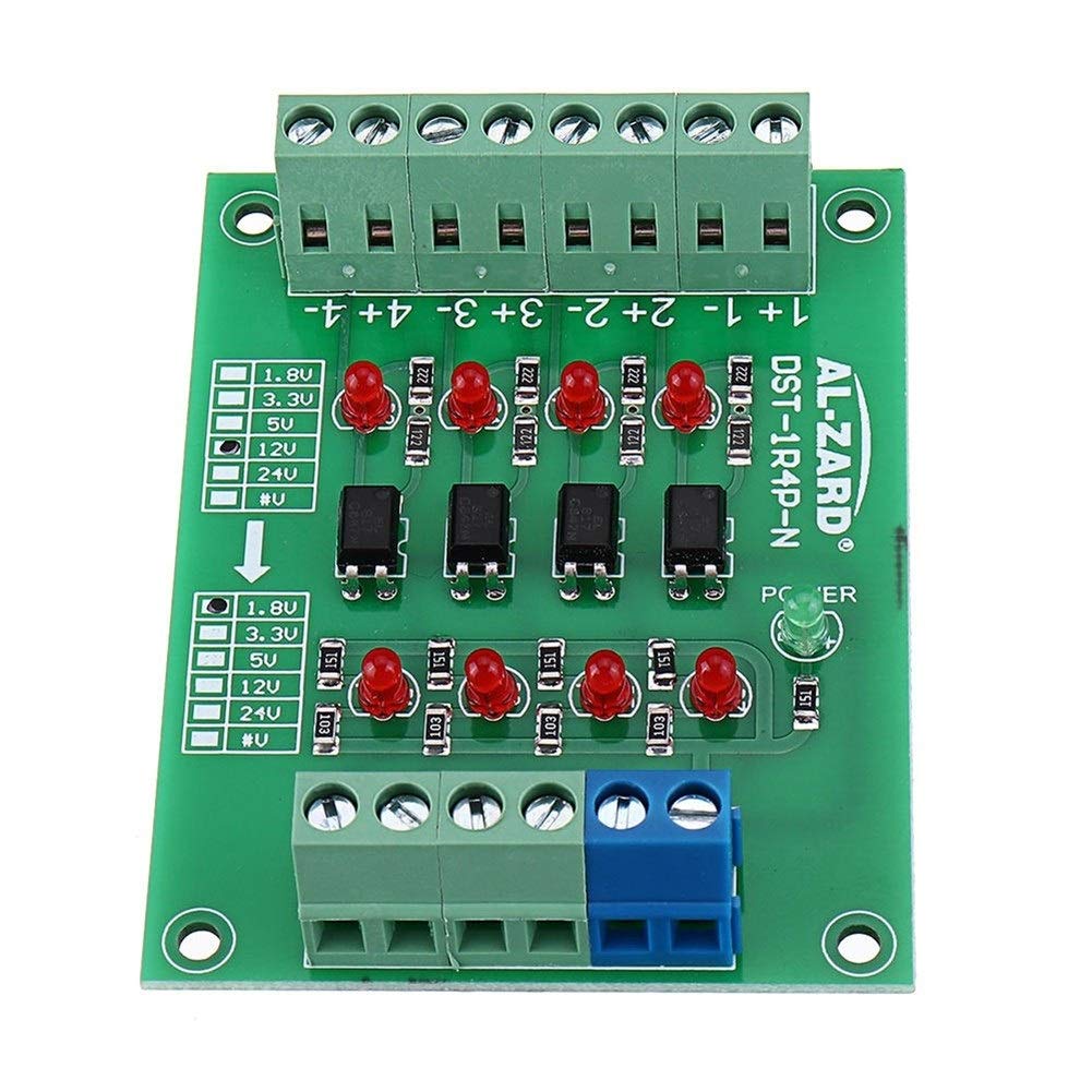 Buy 3pcs 12V To 3.3V 4 Channel Isolation Optocoupler Board Isolated ...