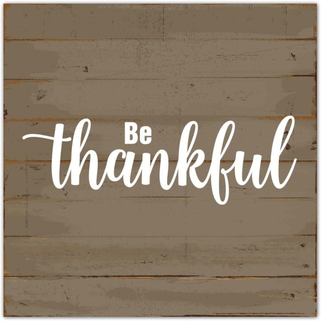 Amazon.com: Vintage Wood Sign Be Thankful Rustic Wood Wall Sign Plank ...
