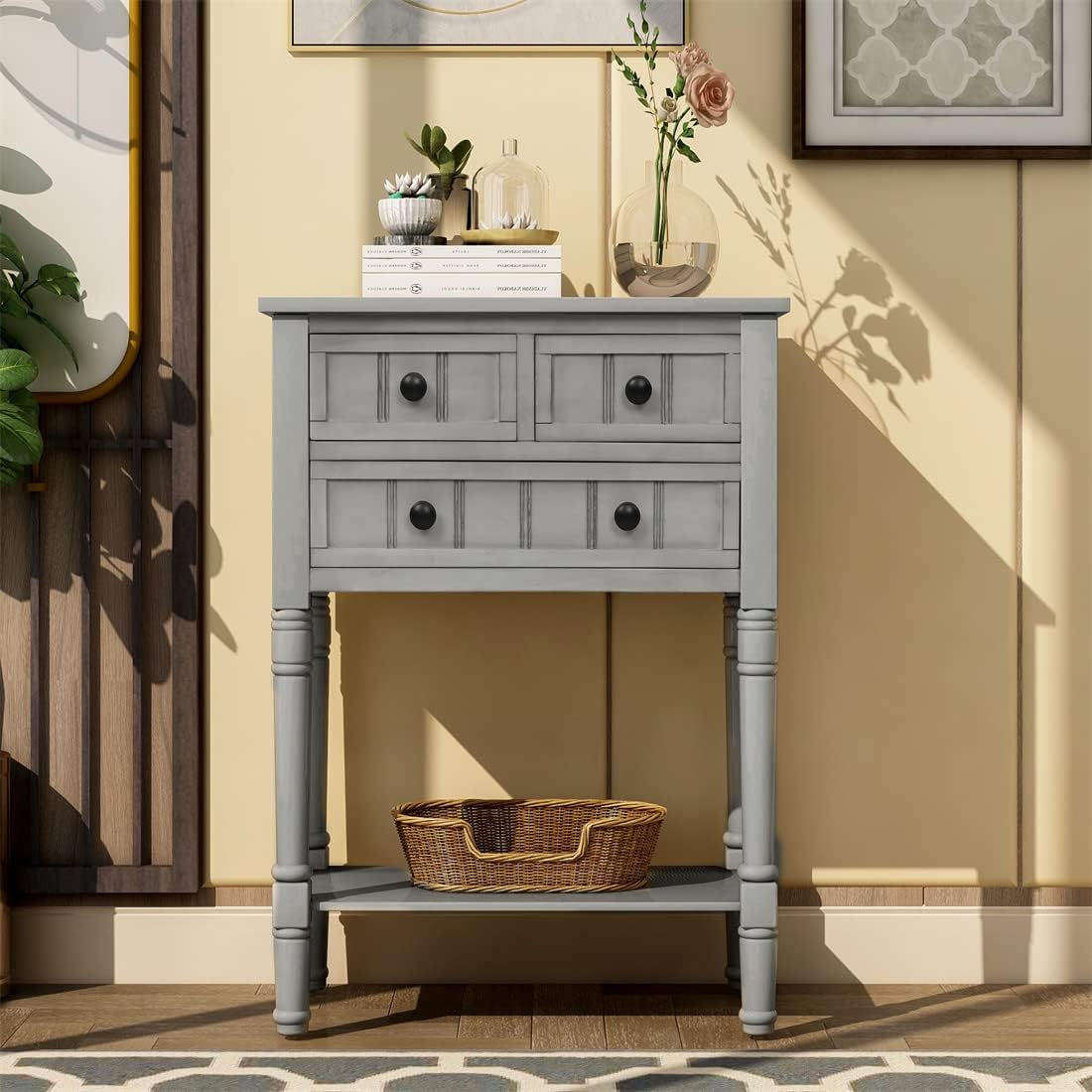 Amazon.com: Hall Table Narrow Console Table Sideboard, Slim Sofa Table ...