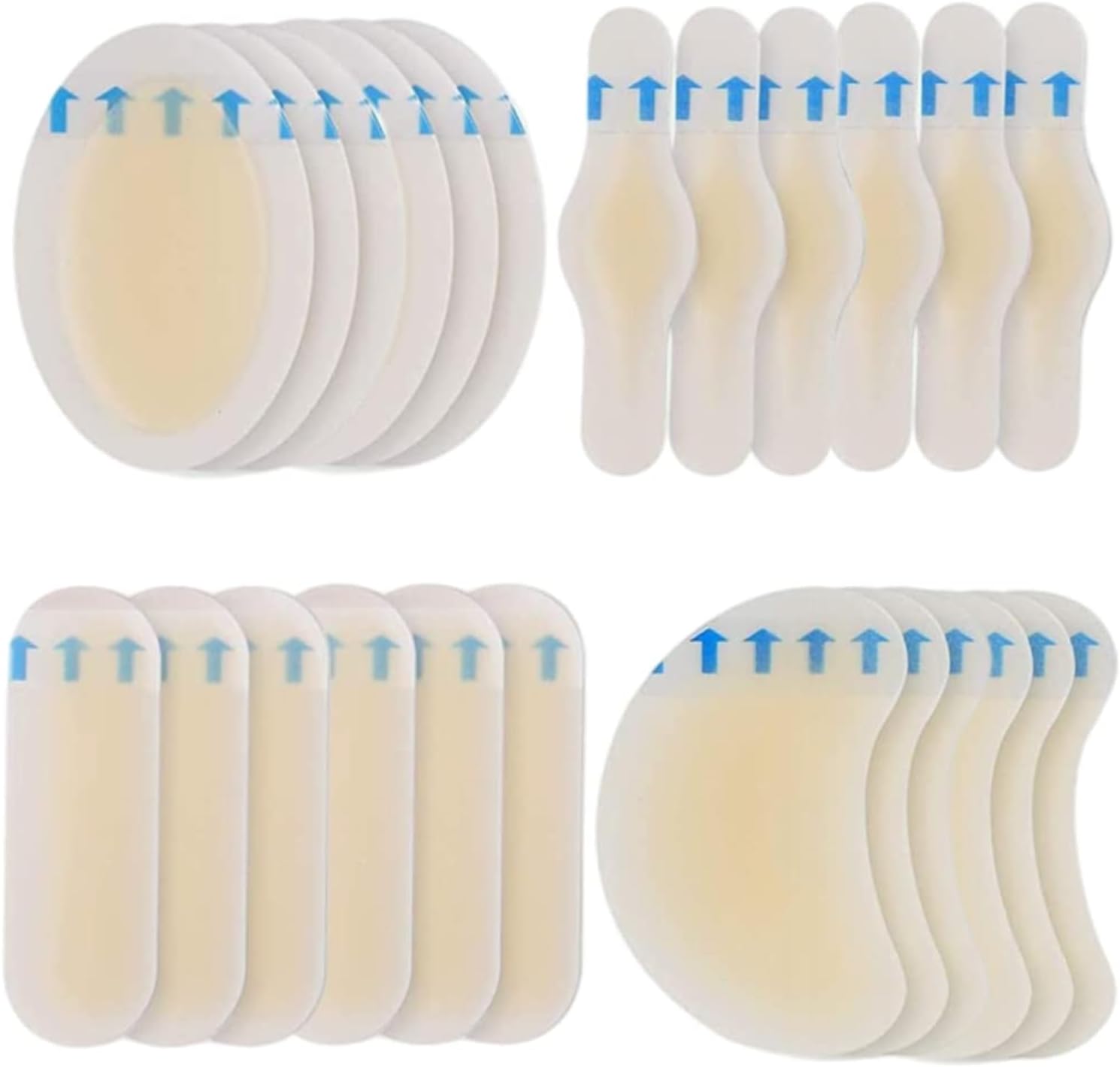 FUZVOL 24 Piece Blister Plasters for Feet,Blister Cushion Pads,Feet ...