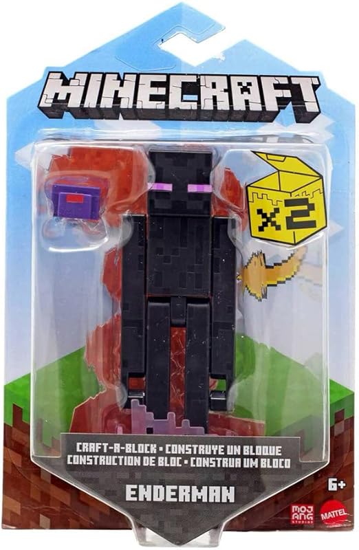 Amazon.com: Mattel Minecraft Craft-A-Block Assortment Figures ...