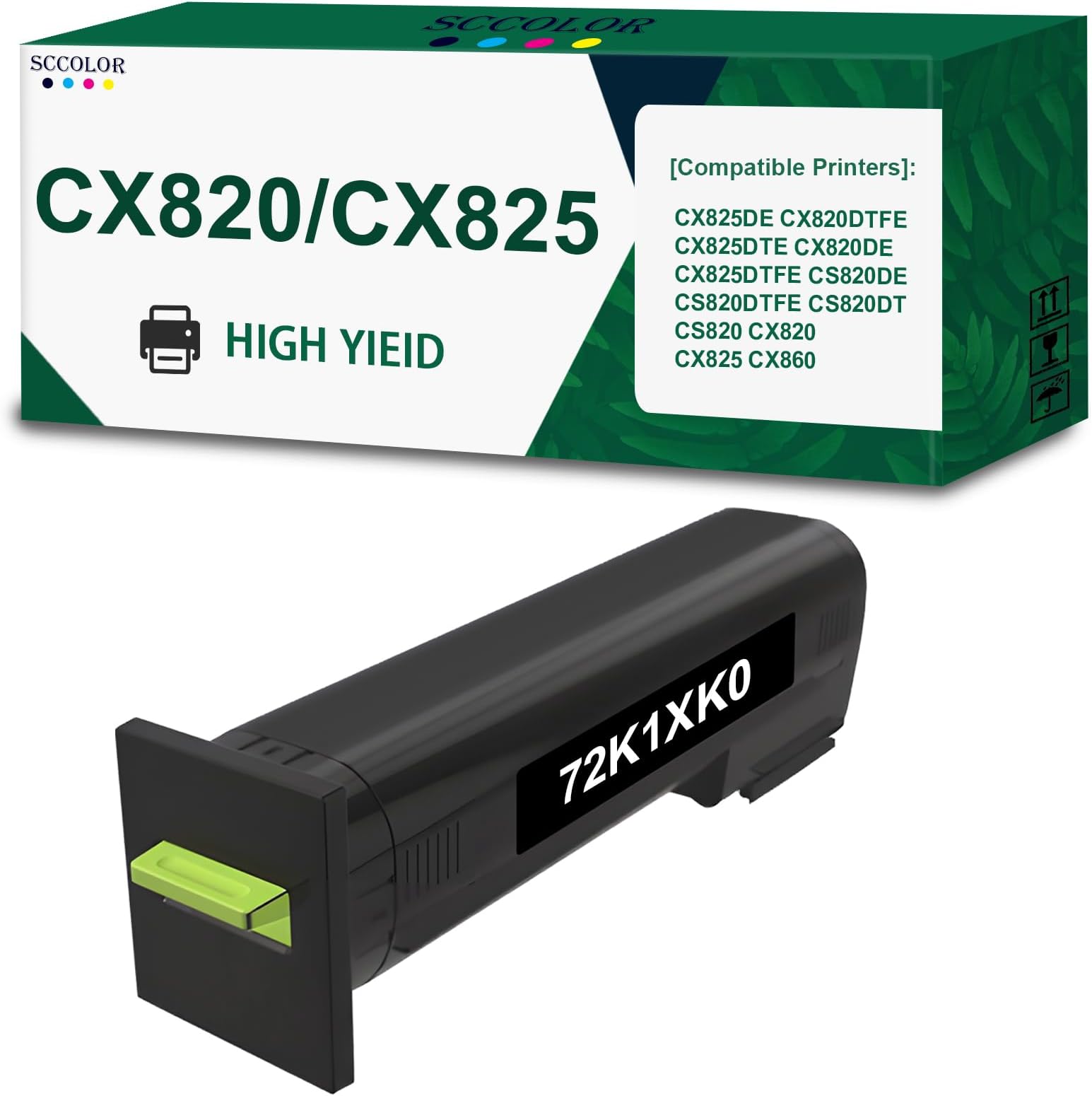 Amazon.com: Lexmark 72K1XK0 CS820, CX820, CX825, CX860 Black Extra High ...