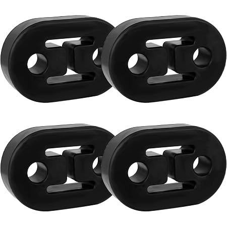 2 PCS NEW Universal Car Vehicle Exhaust Pipe Mounting Mount Rubber ...