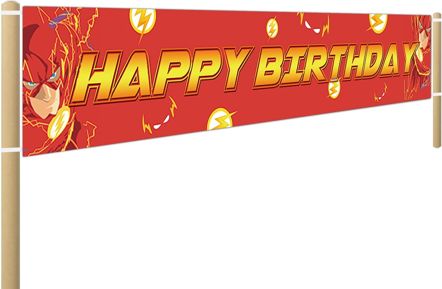 Buy Large Flash Inspired Happy Birthday Yard Banner | Flash Inspired ...