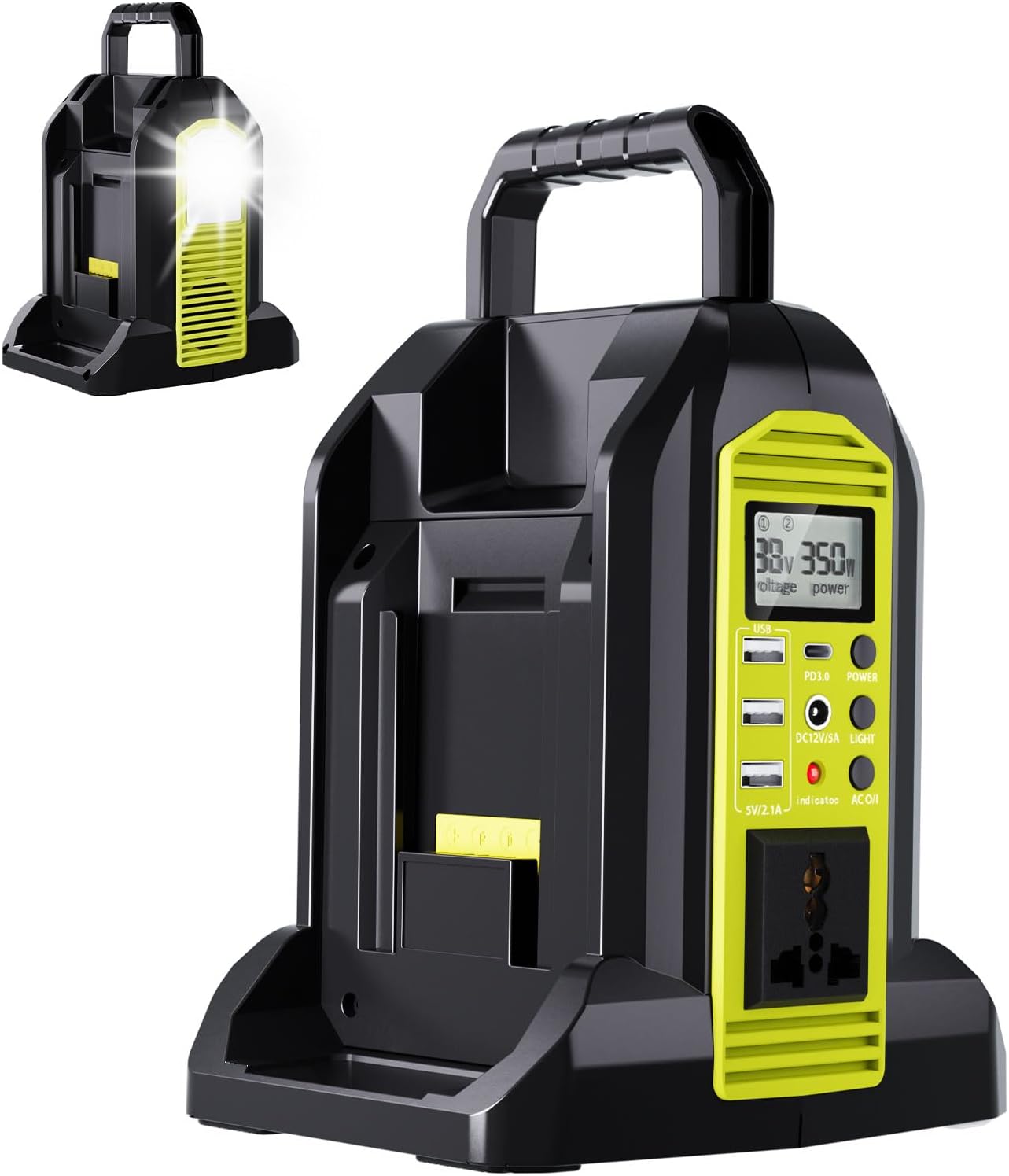 Amazon.com: 350W Power Inverter for Ryobi 40V Li-ion Batteries,2-Port ...