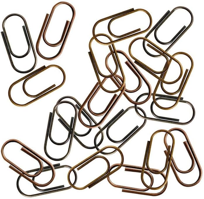 Amazon.com : Generic 150 Pcs/Pack Mini Bronze Color Paper Clips Metal ...