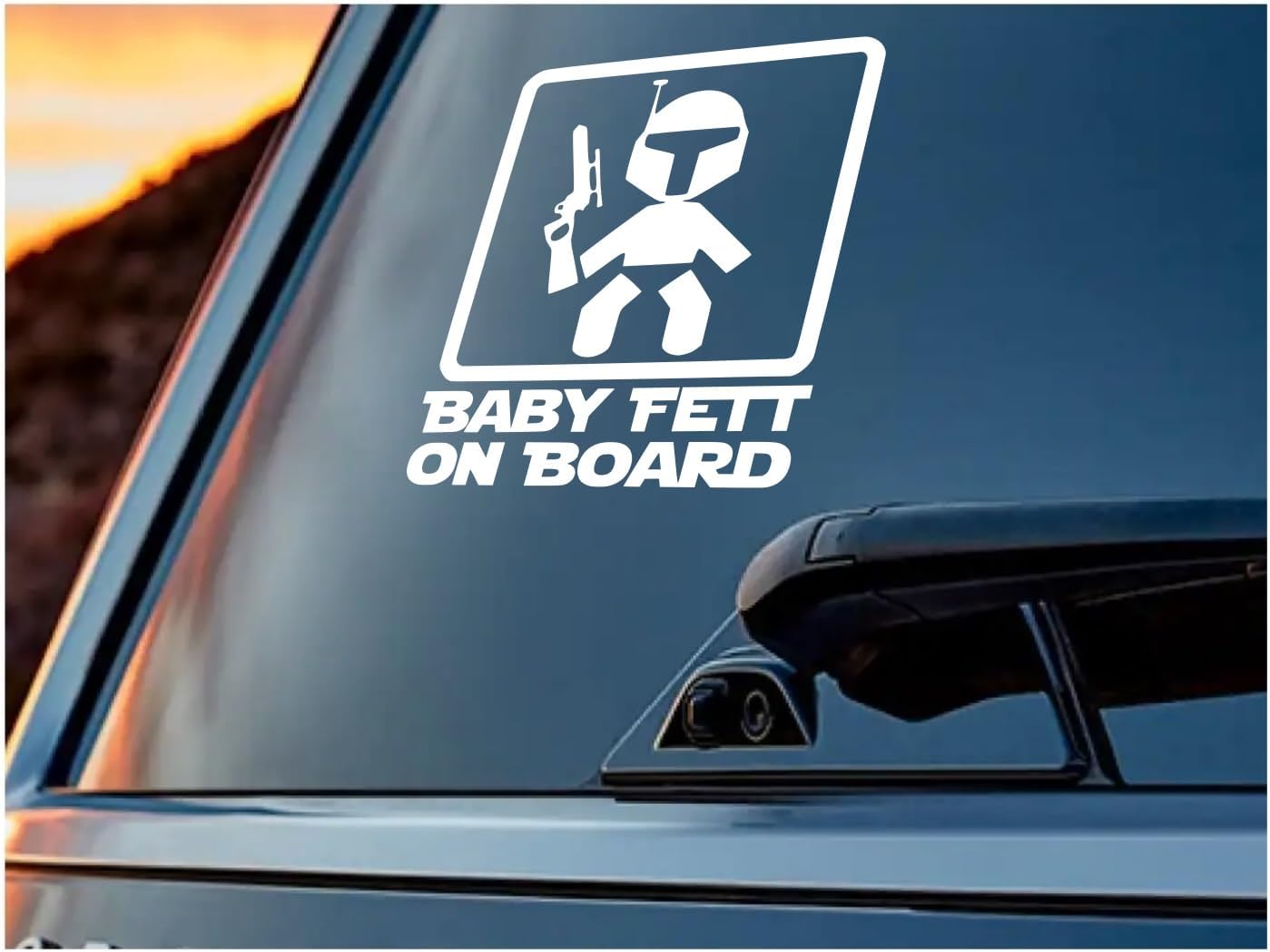 Amazon.com: UR Impressions Baby Fett on Board Decal Vinyl Sticker ...