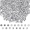 Amazon.com: 500 Pcs Bracelet Spacer Beads, Silver Bulk Random Styles ...