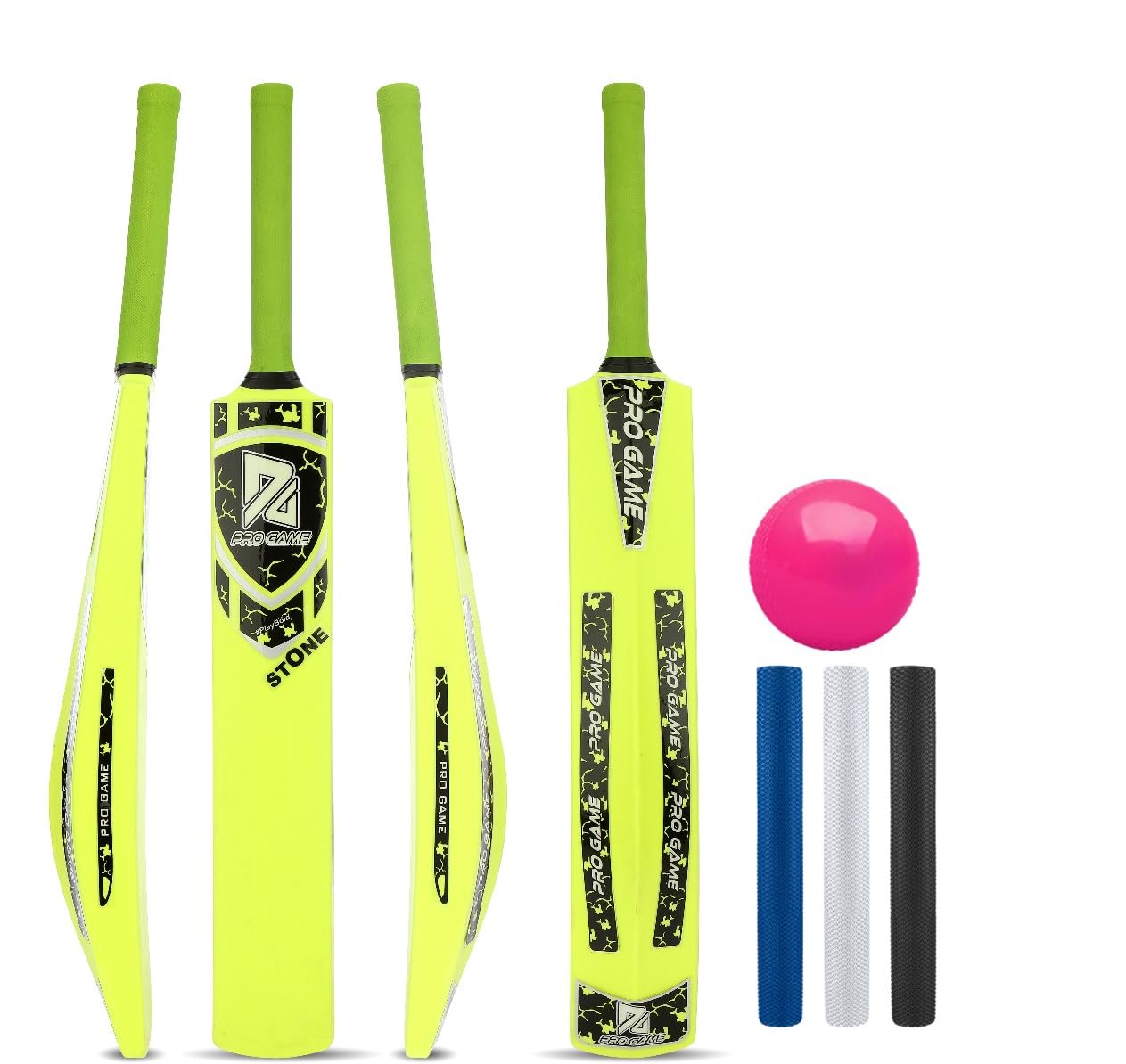 PVC Bat (for 15-21 Years) Hard Plastic bat for Tennis, 1Wind Ball+1Grip ...