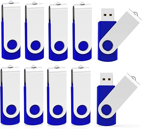 Amazon.com: KOOTION 10 X 1GB USB Flash Drive 1gb Flash Drive Swivel ...