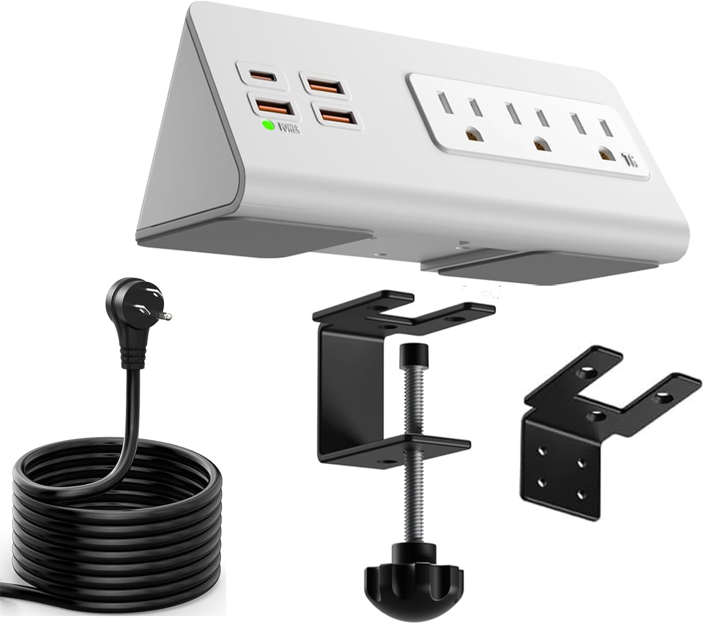 Amazon.com: Upgraded Version Edge Mount Power Strip with USB-C Ports ...