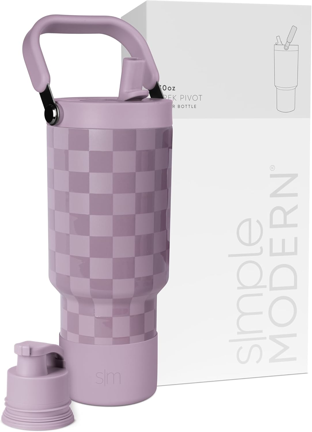 Amazon.com: Simple Modern Trek Pivot | 30oz Flip Straw Tumbler with ...