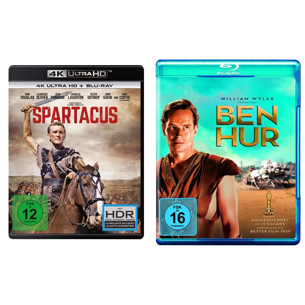 Spartacus (4K Ultra-HD) (+ Blu-ray 2D) & Ben Hur [Blu-ray]: Amazon.de ...