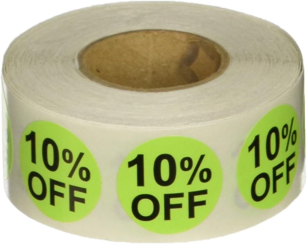 Amazon.com : 15% Percent Off Stickers for Retail 1.5 Inch 500 Adhesive ...