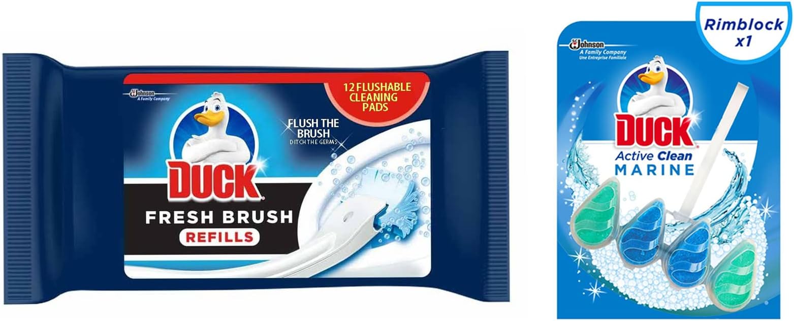 Duck Fresh Brush Refills 4 x 12pk : Amazon.co.uk: Grocery