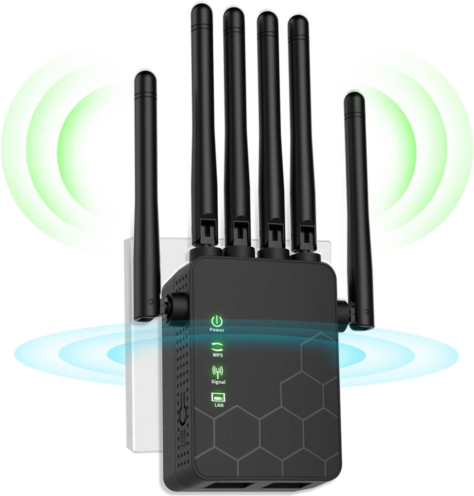 BrosTrend Répéteur WiFi 6 AX1500, Repeteur WiFi Puissant Couvre jusqu'à ...