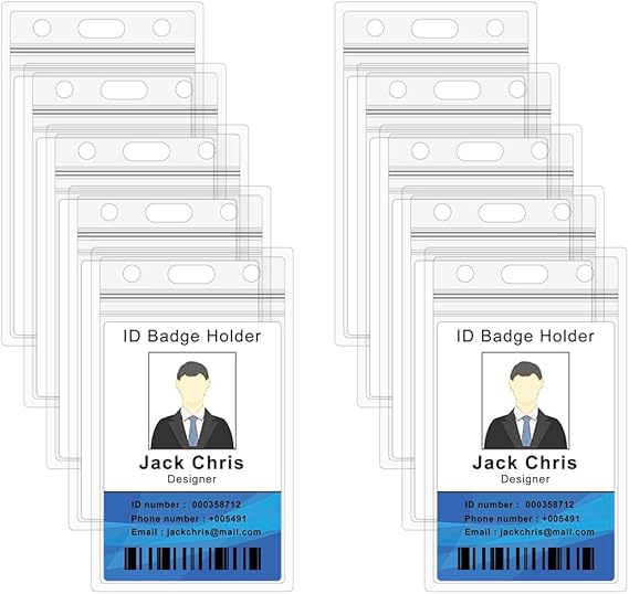 Amazon.com : ID Card Case/Extra Thick Badge Holder,Fits RFID/Proximity ...