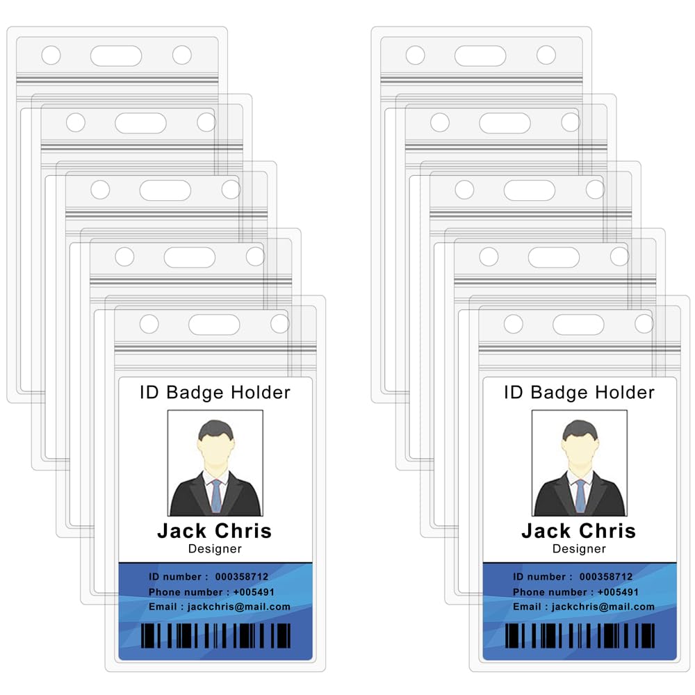 Amazon.com : ID Card Case/Extra Thick Badge Holder,Fits RFID/Proximity ...